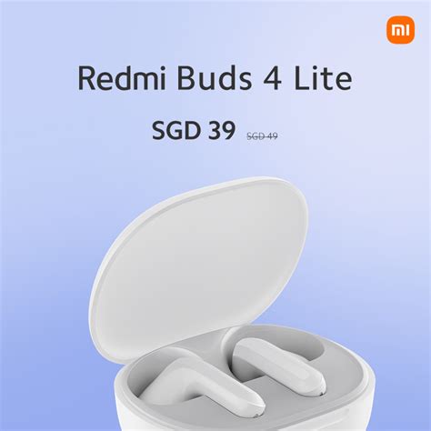 Redmi Buds Lite Bluetooth Wireless Earbuds White Months Warranty Shopee Singapore