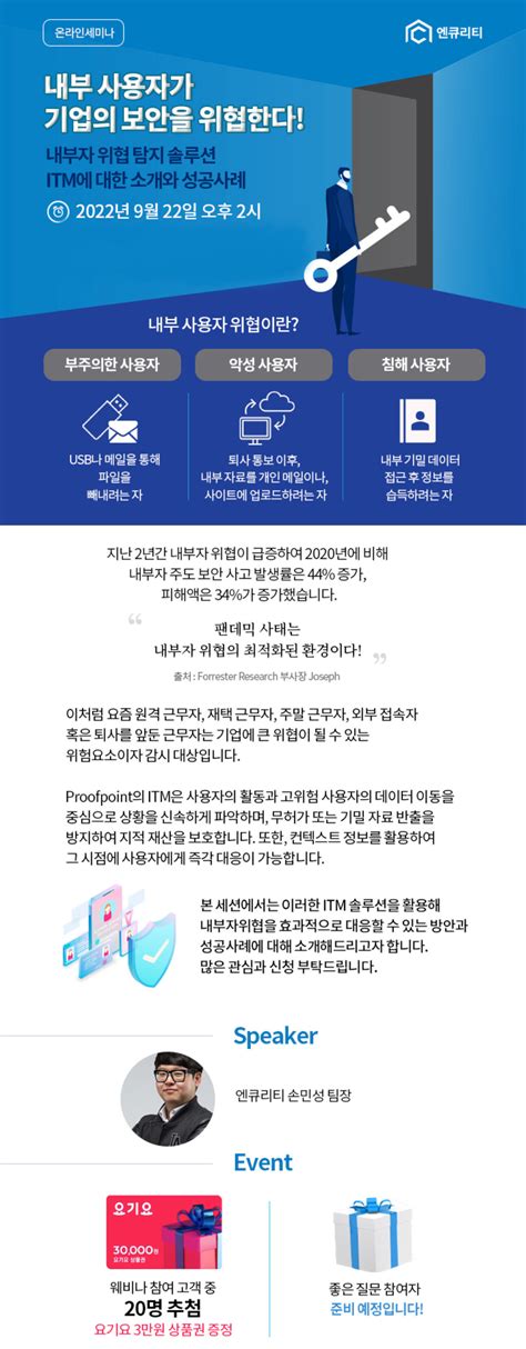 내부 사용자가 기업의 보안을 위협한다 내부자 위협 방지 솔루션 Itm에 대한 소개와 성공사례