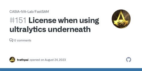 License When Using Ultralytics Underneath · Issue 151 · Casia Iva Lab