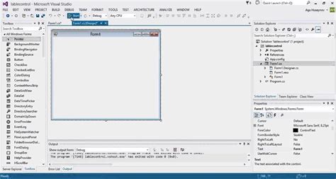 C Windows Form Application Label Kontrolü Youtube