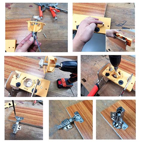 Xhx 35mm Invisible Hinge Drilling Rig Hinge Hole Fixing Hinge Drill Guide With Limit Ring