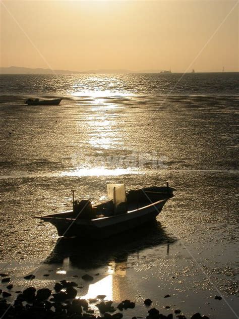 오이도 갯벌 서해안 하늘 배 사진 이미지 일러스트 캘리그라피 Photodiver작가
