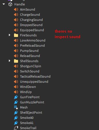 How Can I Make Inspect Sound For FE Gun Kit Viewmodel Scripting Support Developer Forum