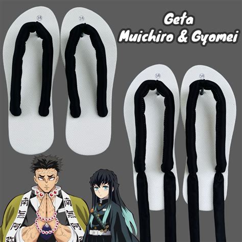 Geta Muichirou And Gyomei Muichiro And Gyomei Shoes Cosplay Kimetsu No