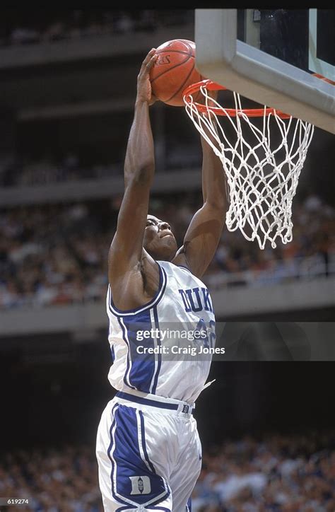 Reggie Love Of The Duke Blue Devils Makes A Slam Dunk During The Acc