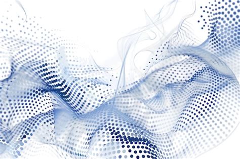 An Abstract Abstract Blue Background With Dots Premium AI Generated Image