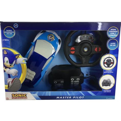 Carrinho Controle Remoto Sonic Master Pilot 7fun Bateri Auge App Representações