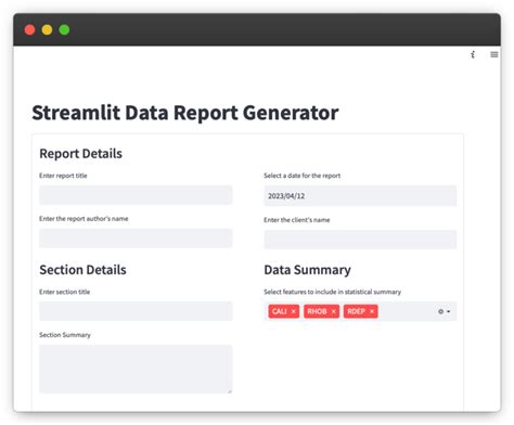Streamlit Tutorial Creating Word Reports For Data Science Projects