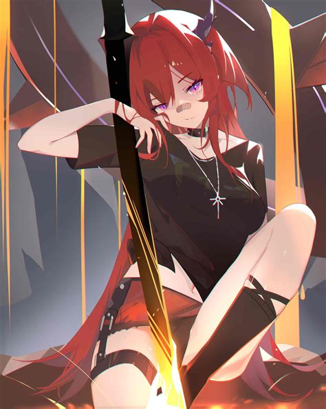 Surtr And Surtr Arknights Drawn By Twilightcgkk4357 Danbooru