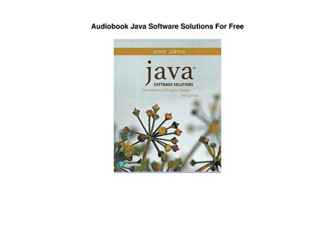 Java Software Solutions 210522034428 Audiobook Java Software
