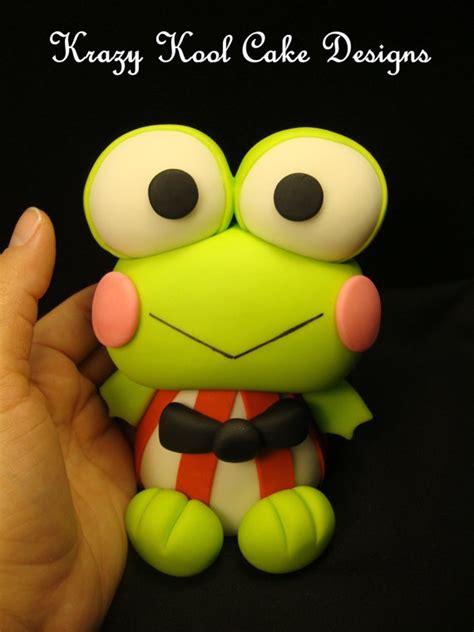 Keroppi Cake Topper Hello Kitty Birthday Polymer Clay Dolls Hello Kitty