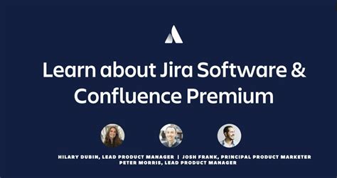 learn about jira software and confluence premium webinar