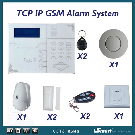 Android Iphone Cellphone APP Control GSM Intruder Alarm System Web IE Control With Pet Friend