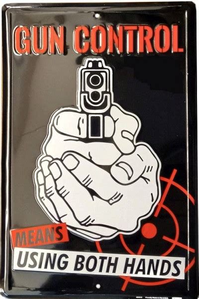 Wholesale Partiotic Large Aluminum Parking Sign Gun Control