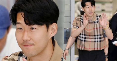 인간 버버리 손흥민 클래식한 체크 완벽 소화하는 피지컬 엑s Hd화보