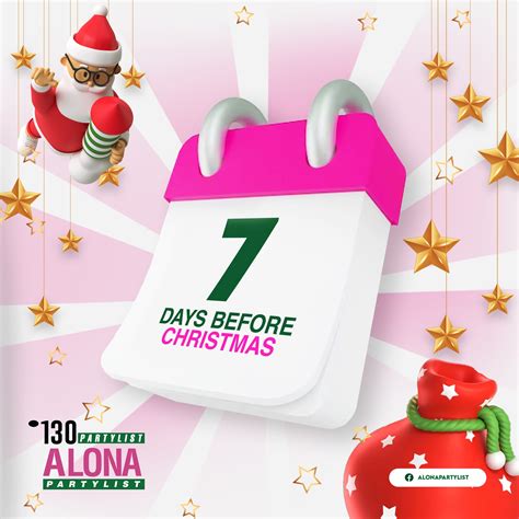 Alona - 7 araw na lang bago mag-Pasko! Panahon ito ng pagbibigay at pagbabahagi ng pagmamahal sa ...