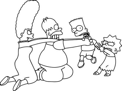 Simpsons Characters Coloring Pages At Free Printable