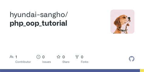 GitHub Hyundai Sangho Php Oop Tutorial