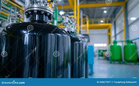 Large Pyrolysis Reactor Surrounded By Lush Greenery Converting Organic