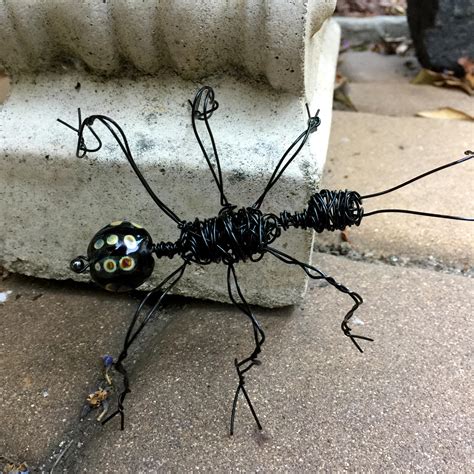 Beaded Wire Bug Beaded Butt Black Ant Insect Lover T Etsy