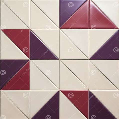 Maroon And Red Seamless Tile Pattern For Wall Sculpture And Installation Stock Illustration