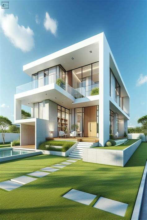 Awesome White Two Storey Modern Residence 40 Different Ideas For Two