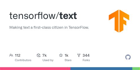 Text Docs Tutorials Index Md At Master Tensorflow Text GitHub