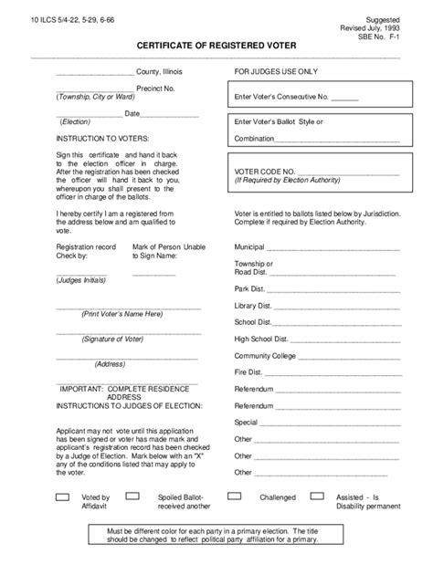 Fillable Online AFFIDAVIT OF VOTERS Fax Email Print PdfFiller