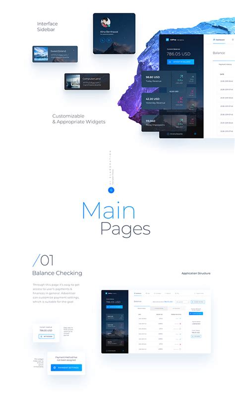 UI UX For Personal Account System AdPop Behance