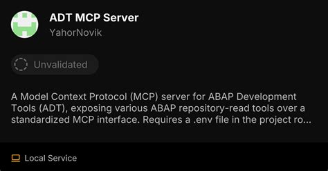 ADT MCP Server MCP Servers LobeHub