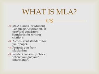Mla Ppt PPTX