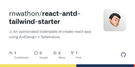 github rnwathon react antd tailwind starter ⚛ an opinionated