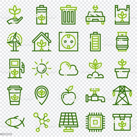 컬러 라인 스타일의 50 생태 웹 아이콘 세트 재활용 생물학 재생 가능 에너지 컬러 윤곽선 아이콘 컬렉션 벡터 일러스트 레이 션