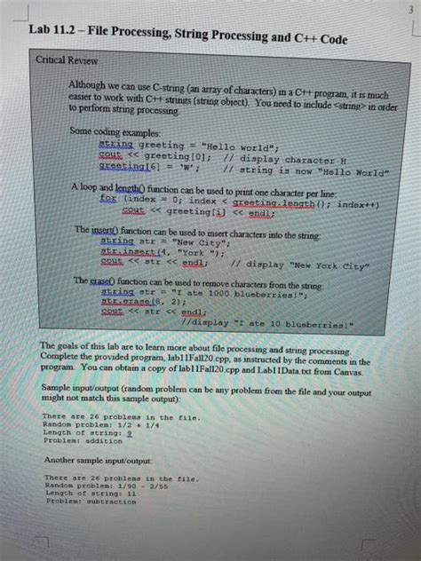 solved lab 11 2 file processing string processing and c