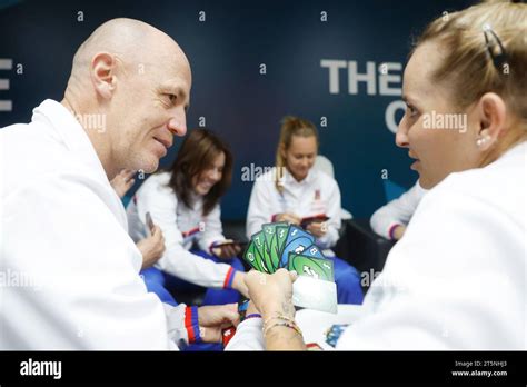 From Right Tennis Players Marketa Vondrousova Marie Bouzkova Linda
