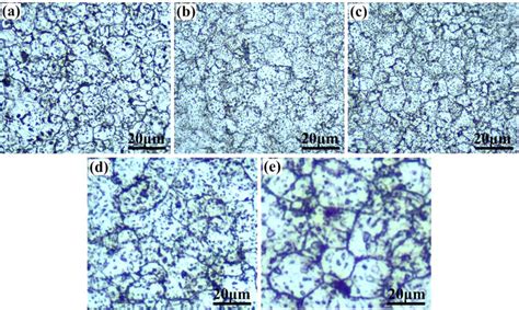 Optical Microstructure Of Prior Austenite Grain After Different Heat Download Scientific