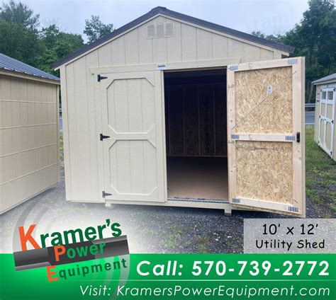 Beige Storage Building 10x12 Storage Sheds