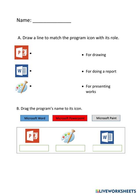 Computer Interactive Activity For 2 Live Worksheets