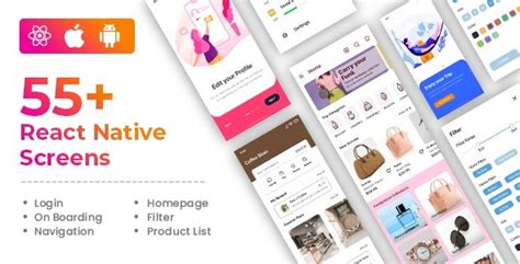 easy react native all necessary multiple screens clean codz