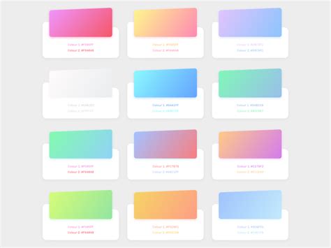 Free Gradients Sketch File With Color Code By Ajinkya Bhagwat On Dribbble