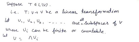 answered suppose te l v prove the the intersection of every