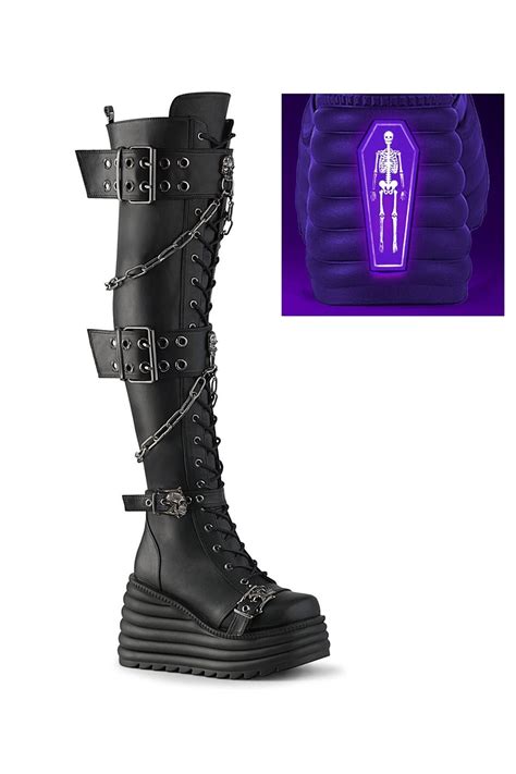 Dead Inside Thigh High Platforms Morte 312 Vampirefreaks