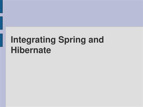 ppt an introduction to hibernate powerpoint presentation free