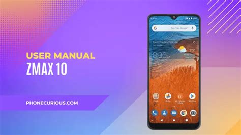Consumer Cellular Zmax 10 User Manual Phonecurious