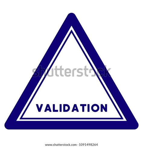 Validation Triangle Seal Template Vector Element Stock Vector Royalty