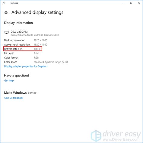 How To Check Refresh Rate On A Monitor Easily Driver Easy