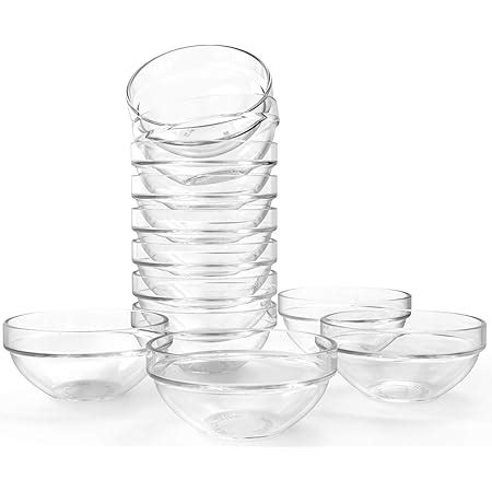 Libbey Small Glass Bowls With Lids 6 25 Ounce Set Of 8