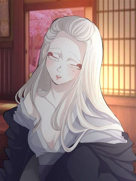 Fuyuki Yoshiaki Oc Kimetsu Girl White Hair Fotos De Dragão Fantasias