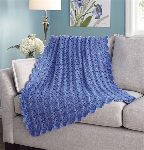 Regal Shells Throw Pattern Mary Maxim