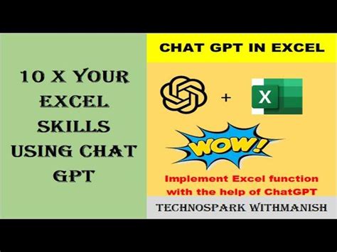 Manish Kumar On Linkedin How To Write Excel Formulas With Chatgpt I Use Chatgpt For Excel Formula